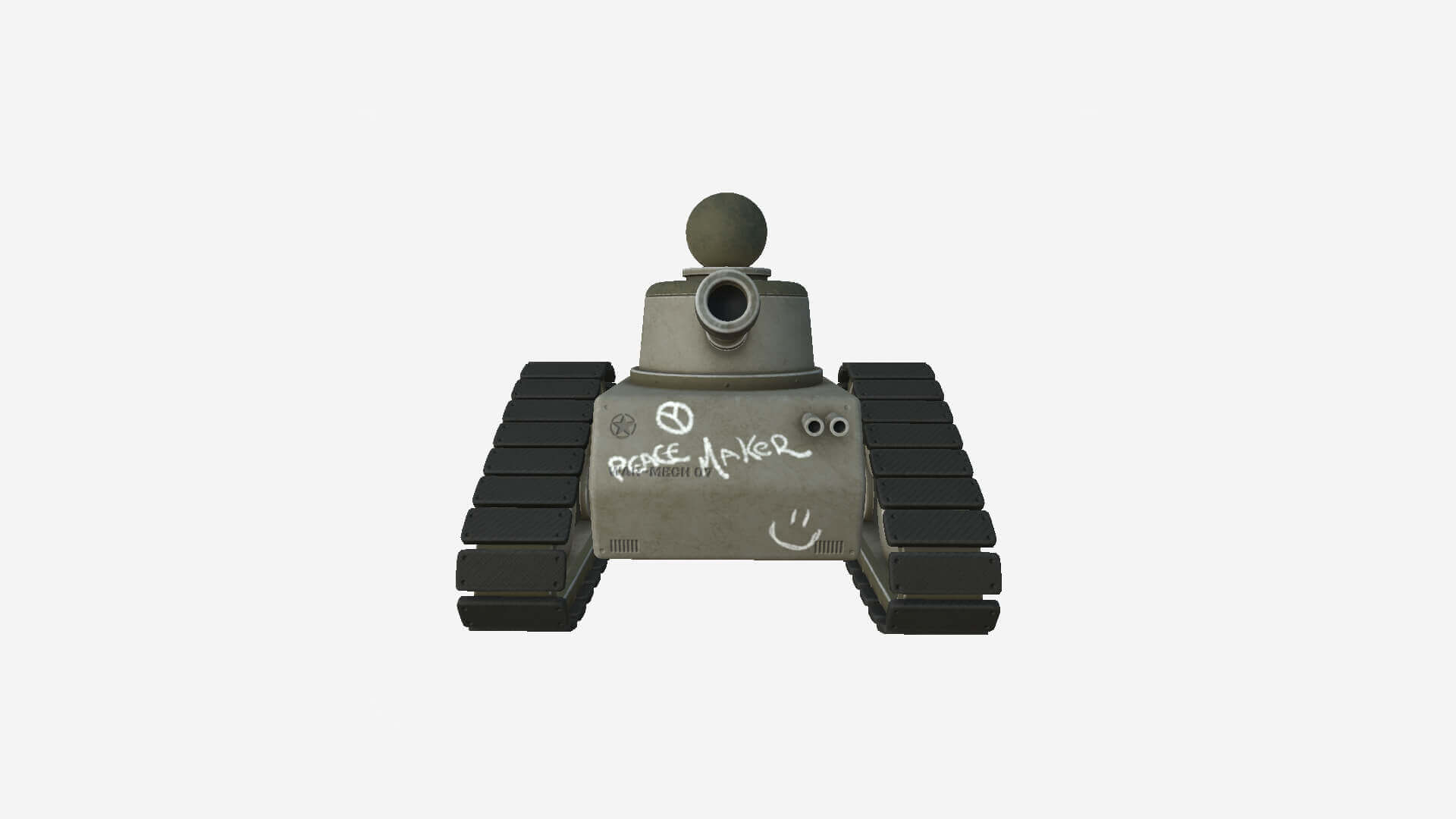 Cartoon Tank 12 - Peacemaker 3D Model by gsommer