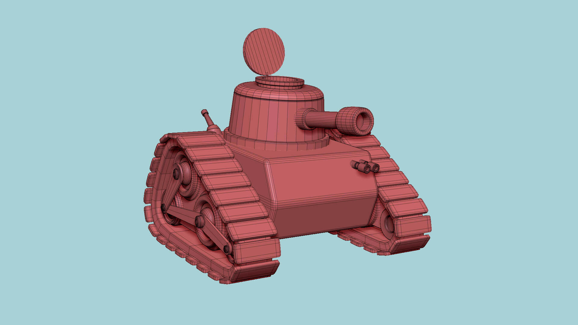 Cartoon Tank 12 - Peacemaker 3D Model by gsommer