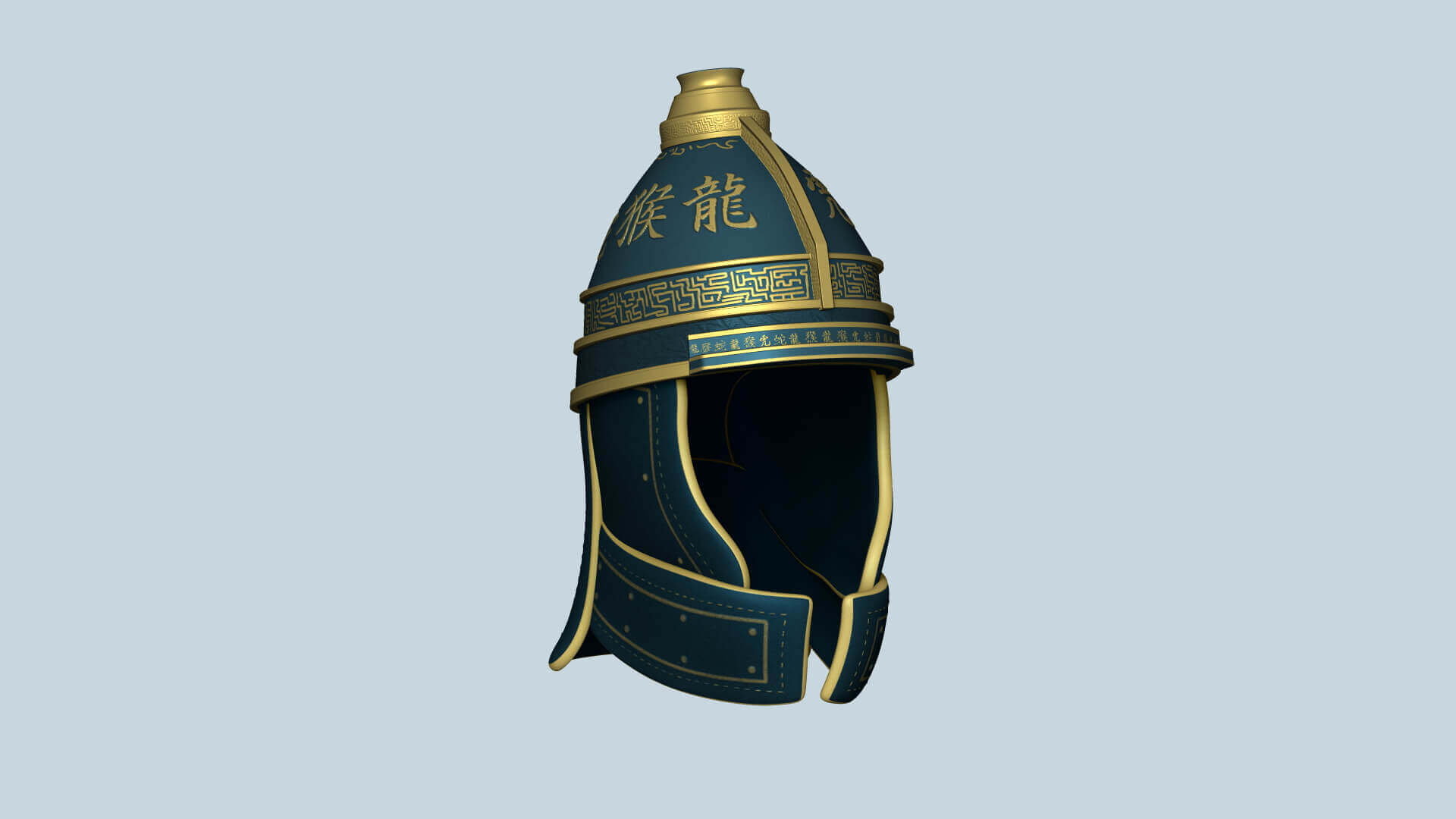 Chinese Royal Helmet - 3D Model by gsommer