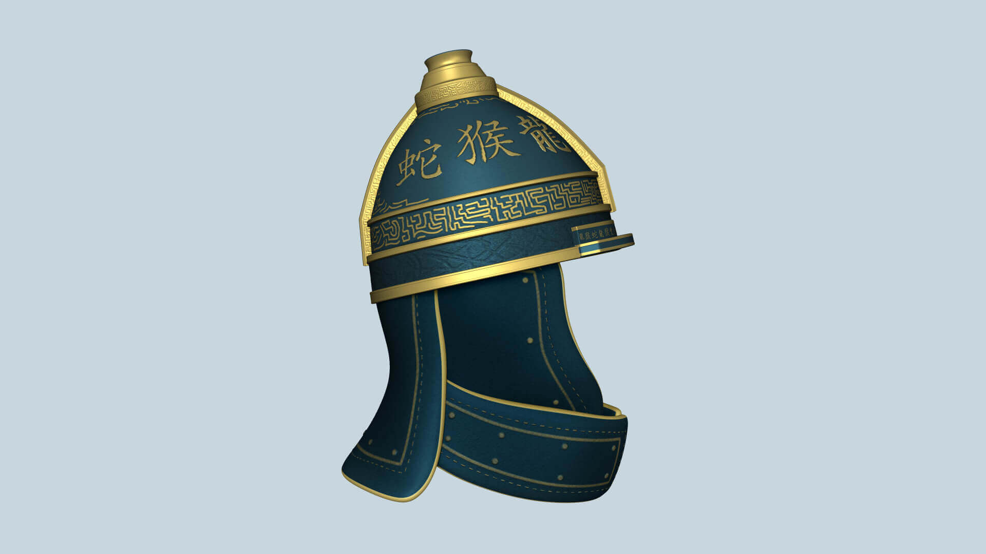 Chinese Royal Helmet - 3D Model by gsommer