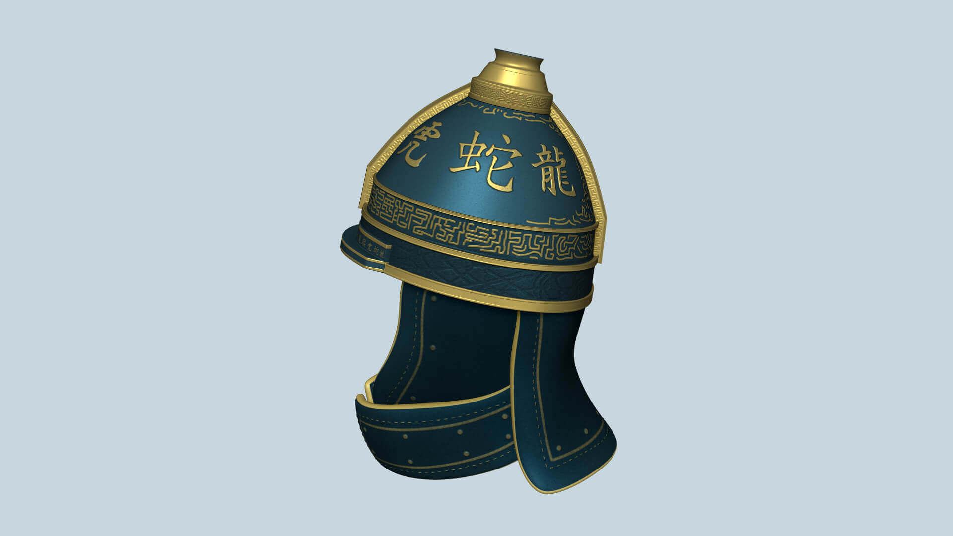 Chinese Royal Helmet - 3D Model by gsommer