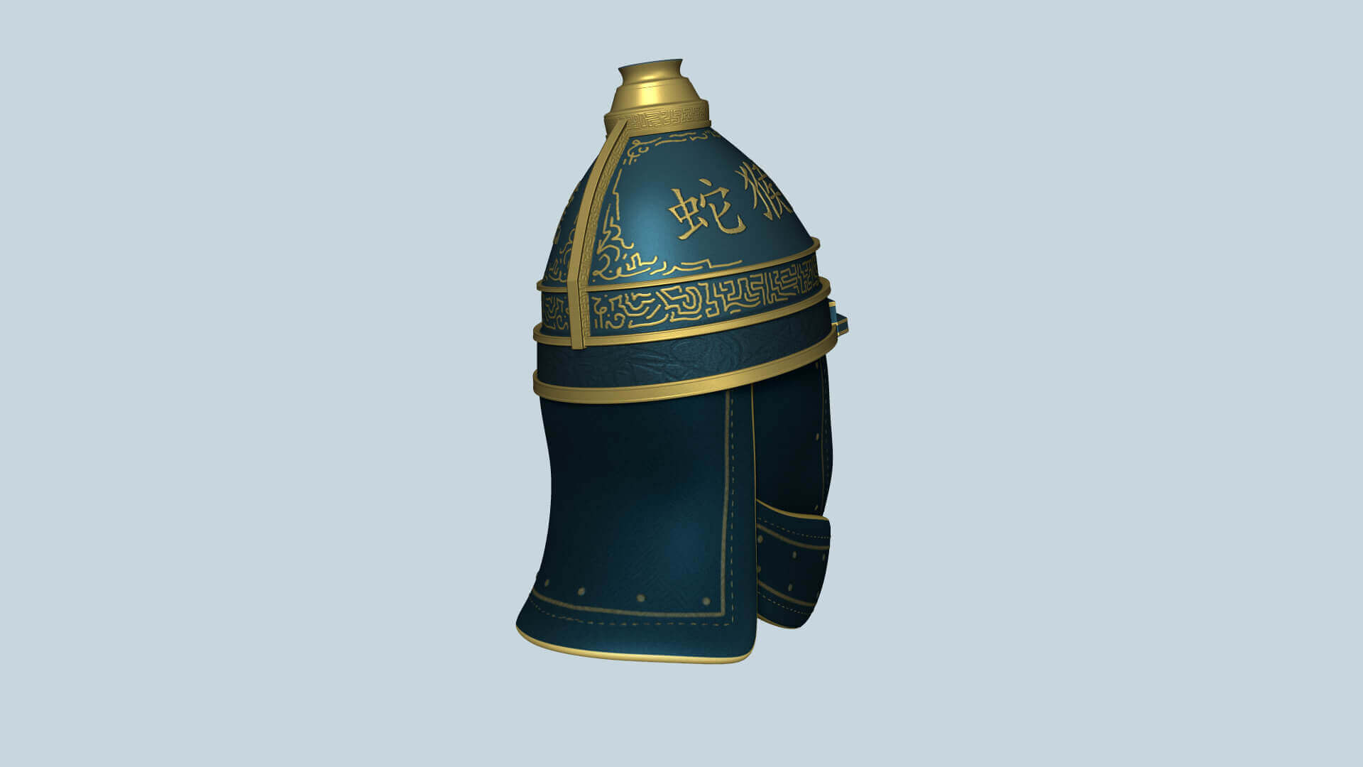 Chinese Royal Helmet - 3D Model by gsommer