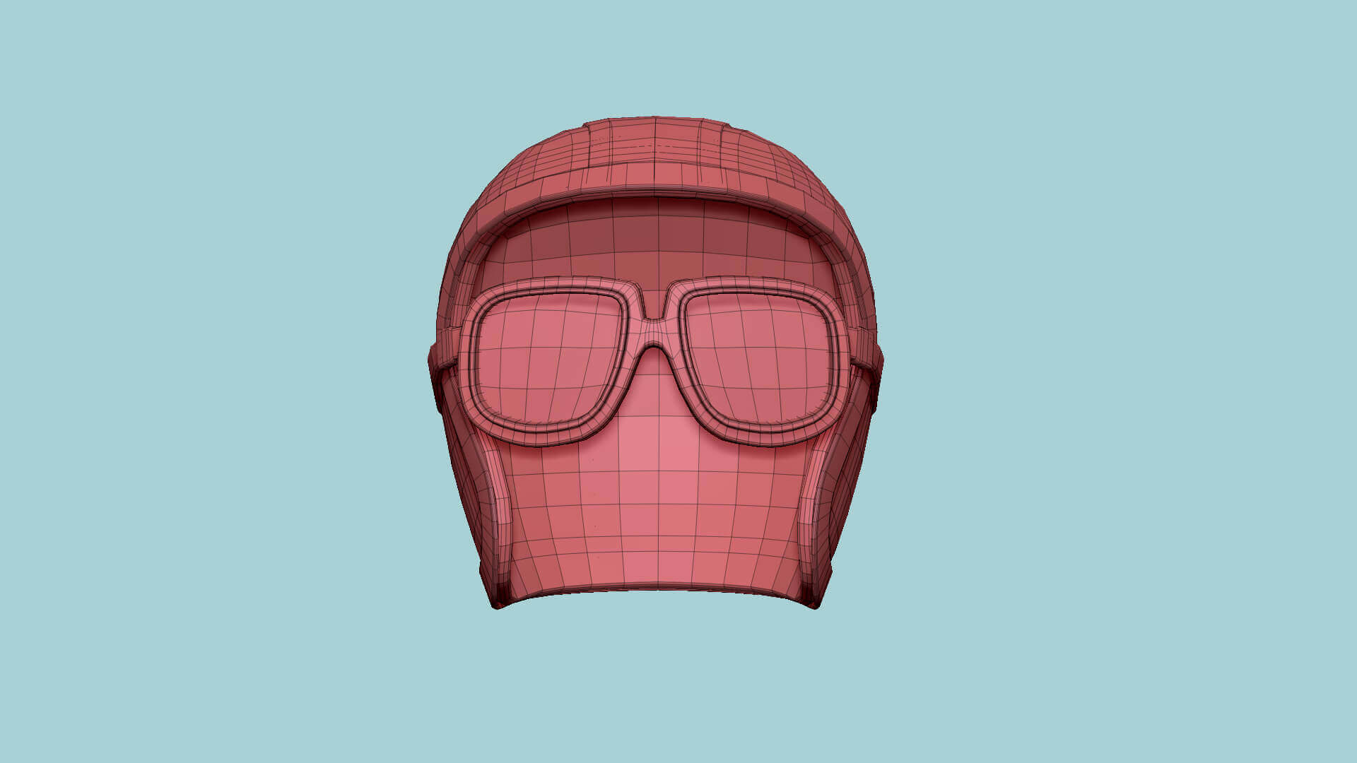 Classic Biker Helmet 01 - Rust Leather 3D Model by gsommer