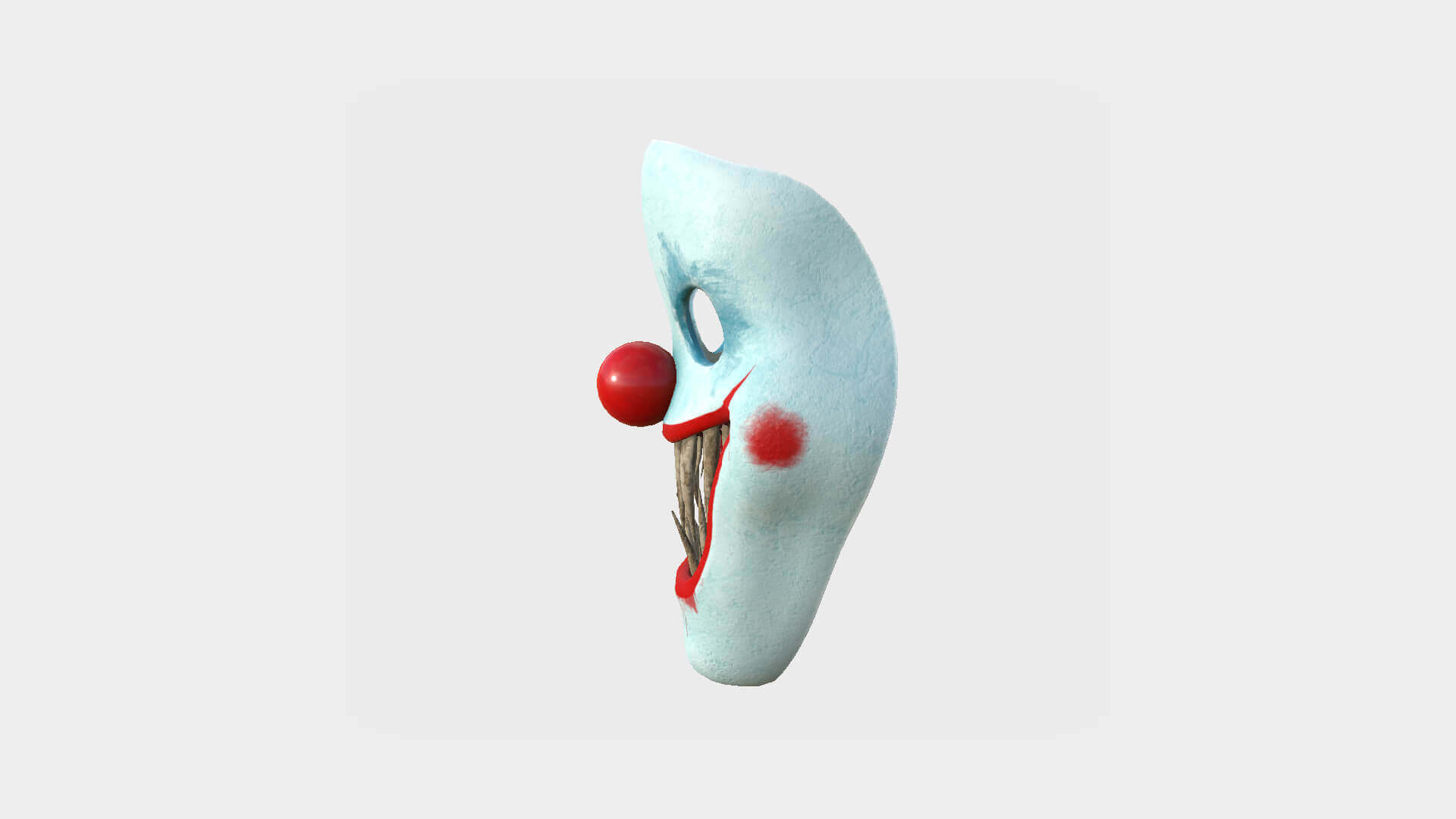 Clown Terror Mask 05 - Light Blue - 3D Model by gsommer
