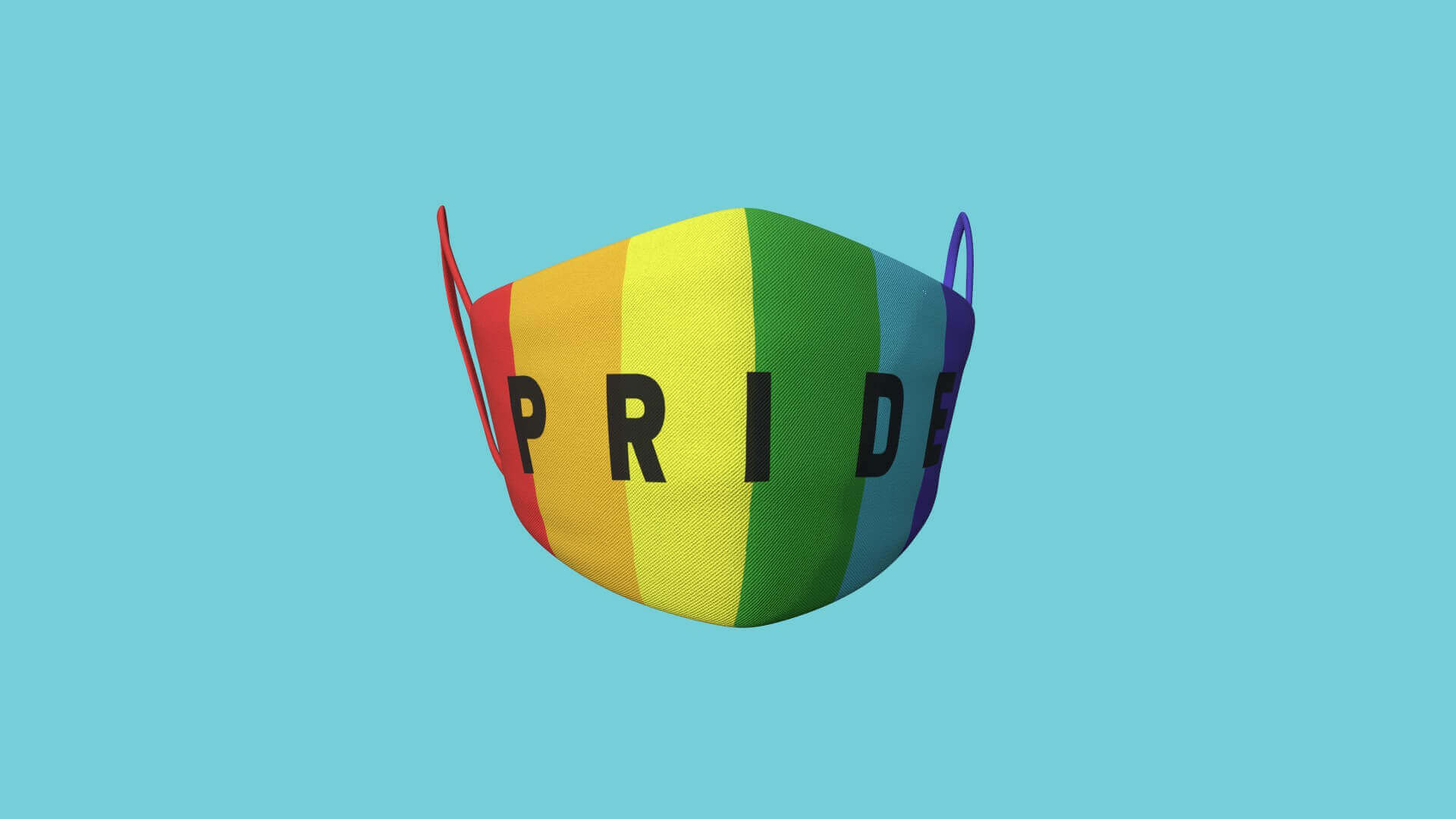 COVID Mask 03 - Pride 3D Model by gsommer
