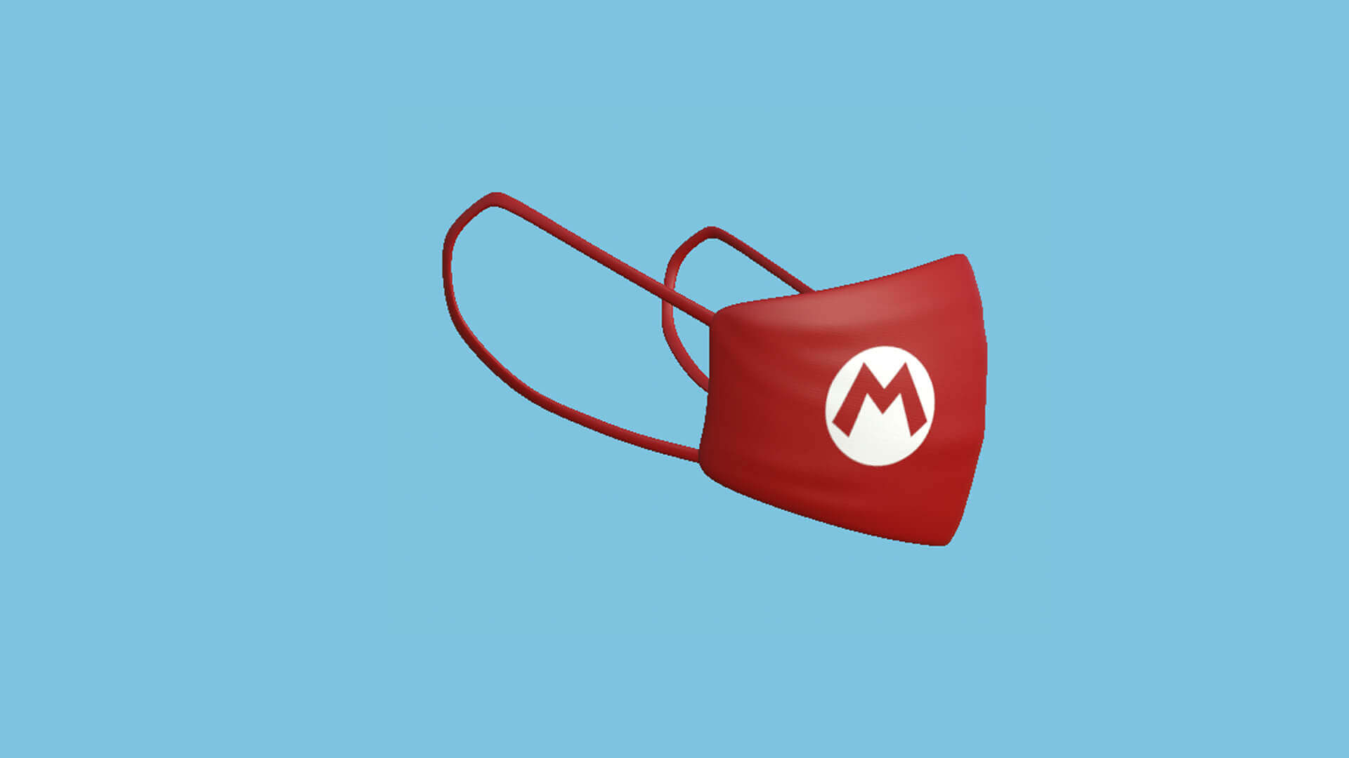 COVID Mask 04 - Mario 3D Model by gsommer