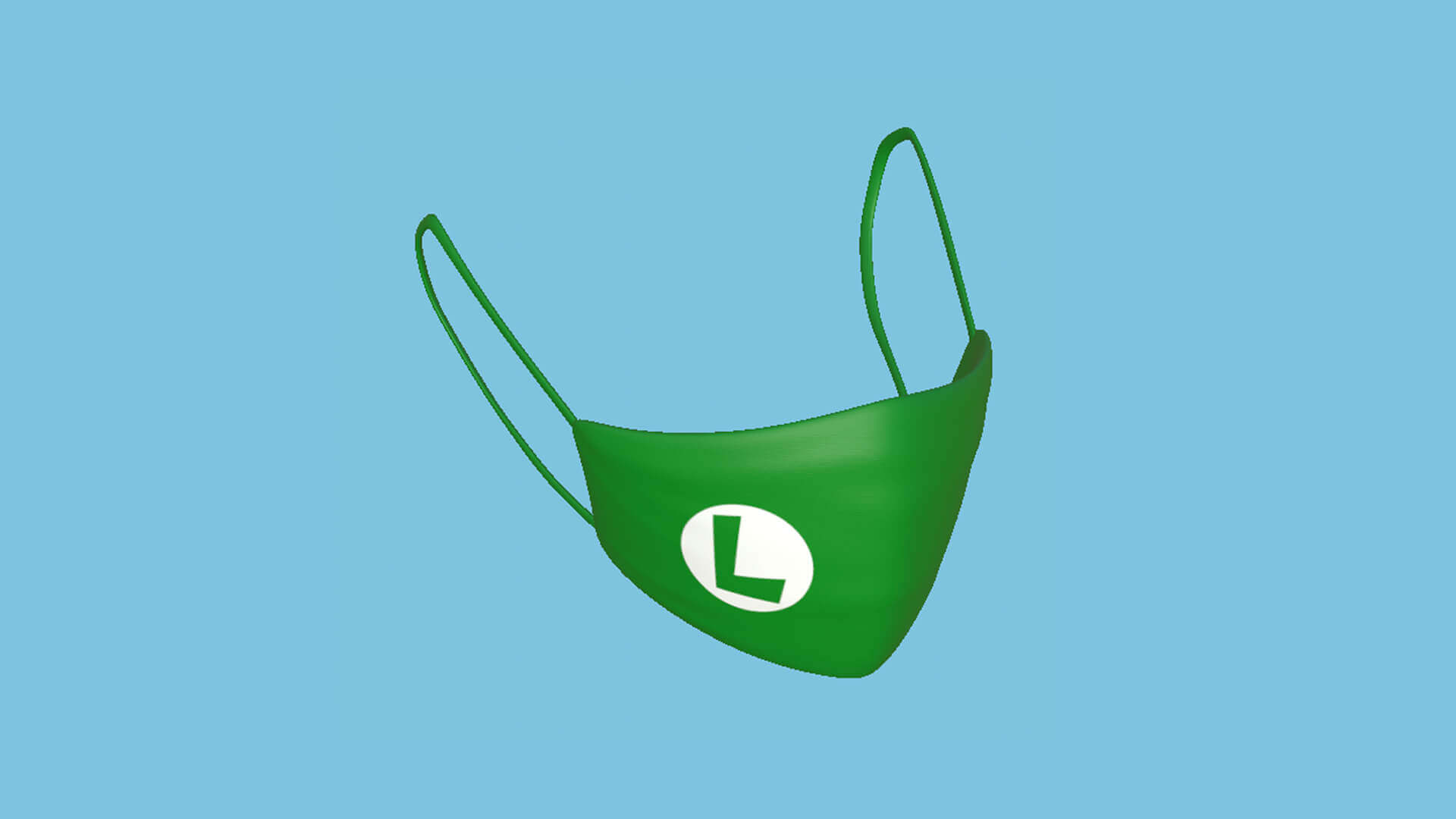 COVID Mask 05 - Luigi 3D Model by gsommer