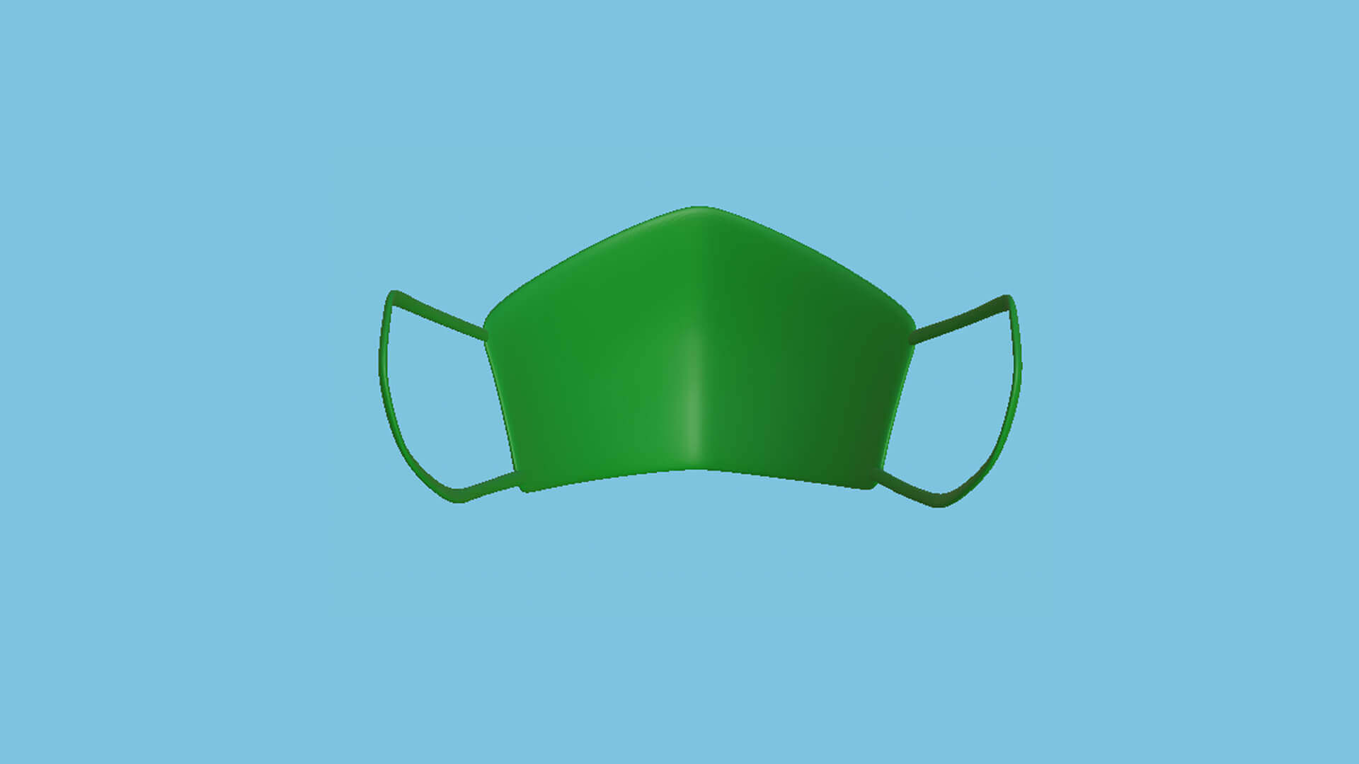 COVID Mask 05 - Luigi 3D Model by gsommer