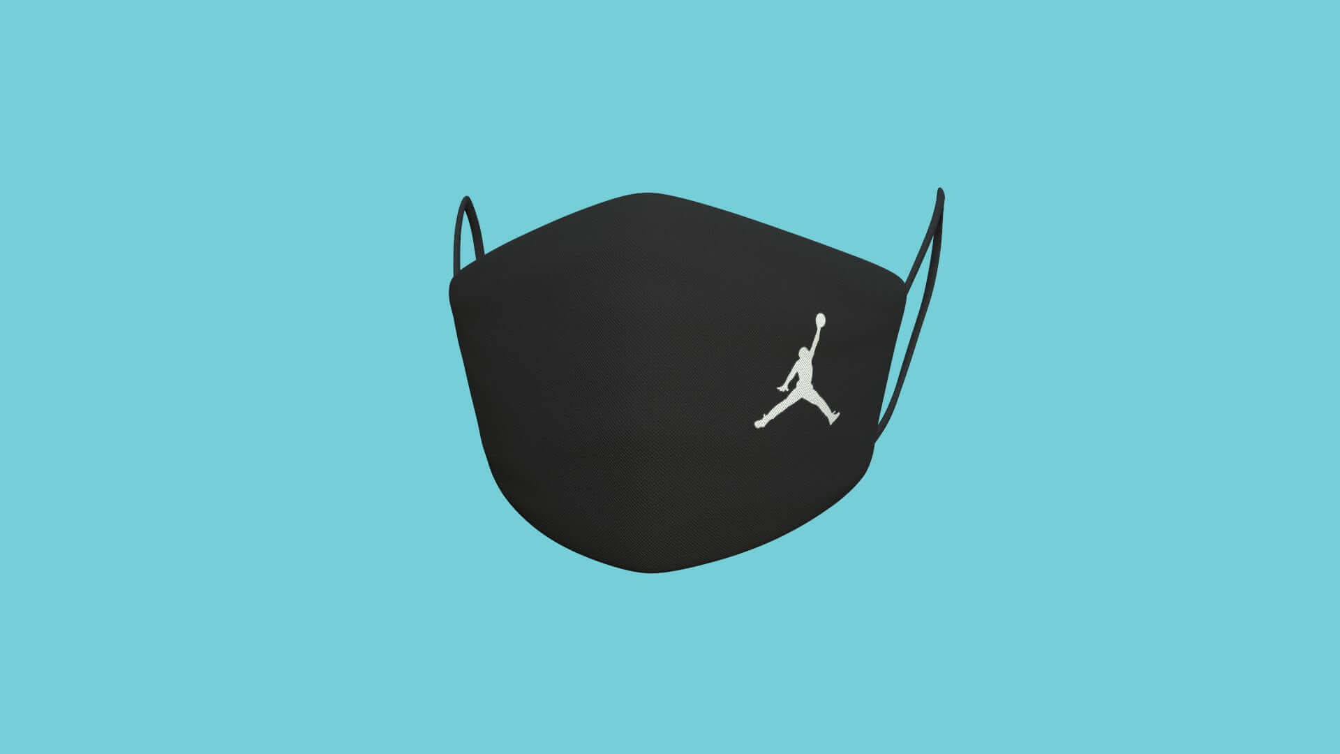 COVID Mask 07 - Jordan Logo 3D Model by gsommer