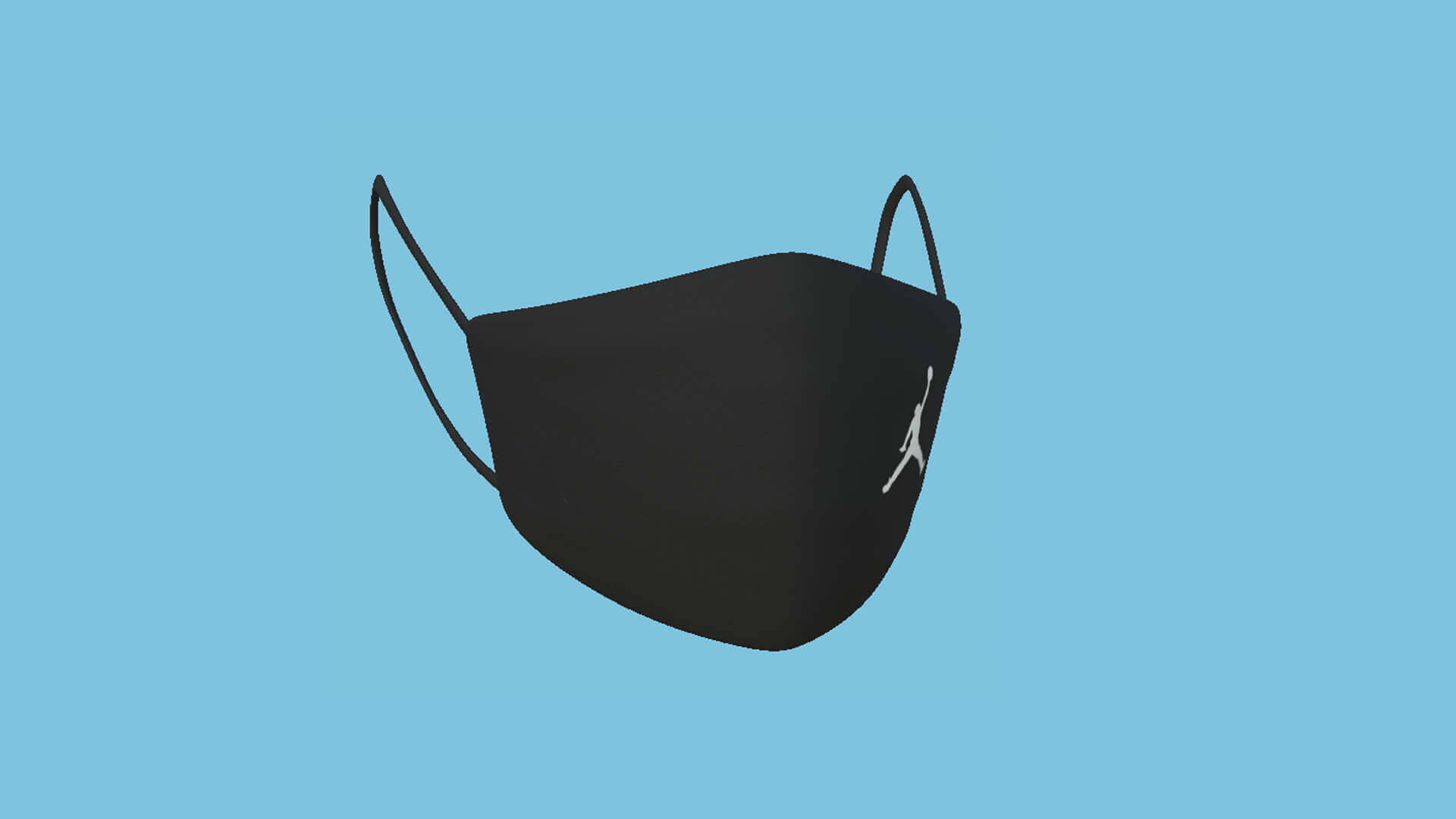 COVID Mask 07 - Jordan Logo 3D Model by gsommer