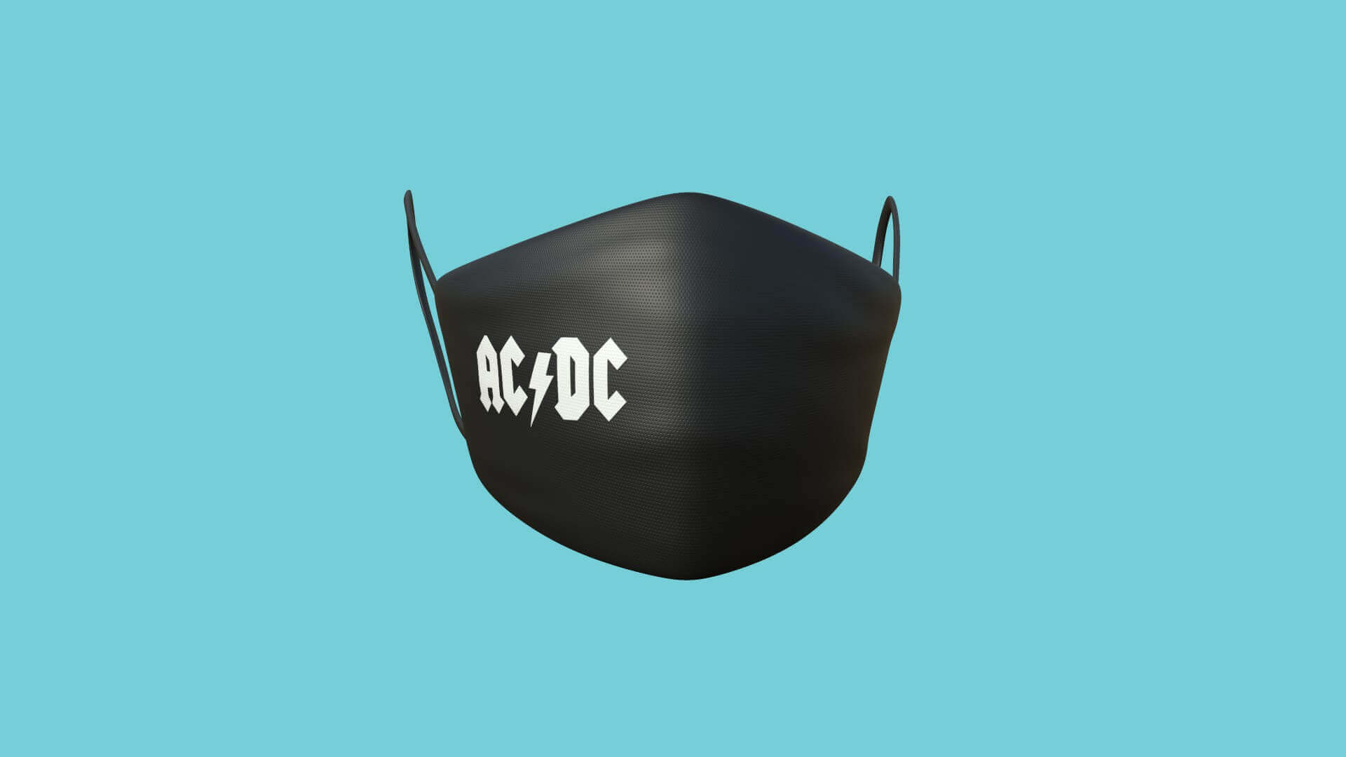 COVID Mask 13 - AC DC 3D Model by gsommer