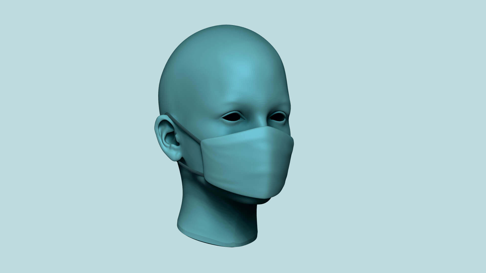 COVID Mask 13 - AC DC 3D Model by gsommer