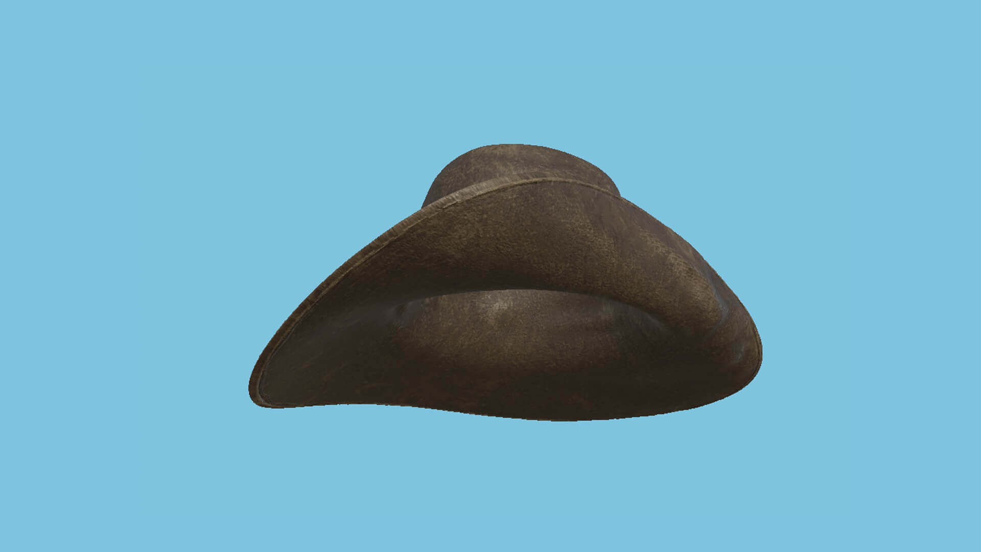 Cowboy Hat 02 - Rust Leather 3D Model by gsommer