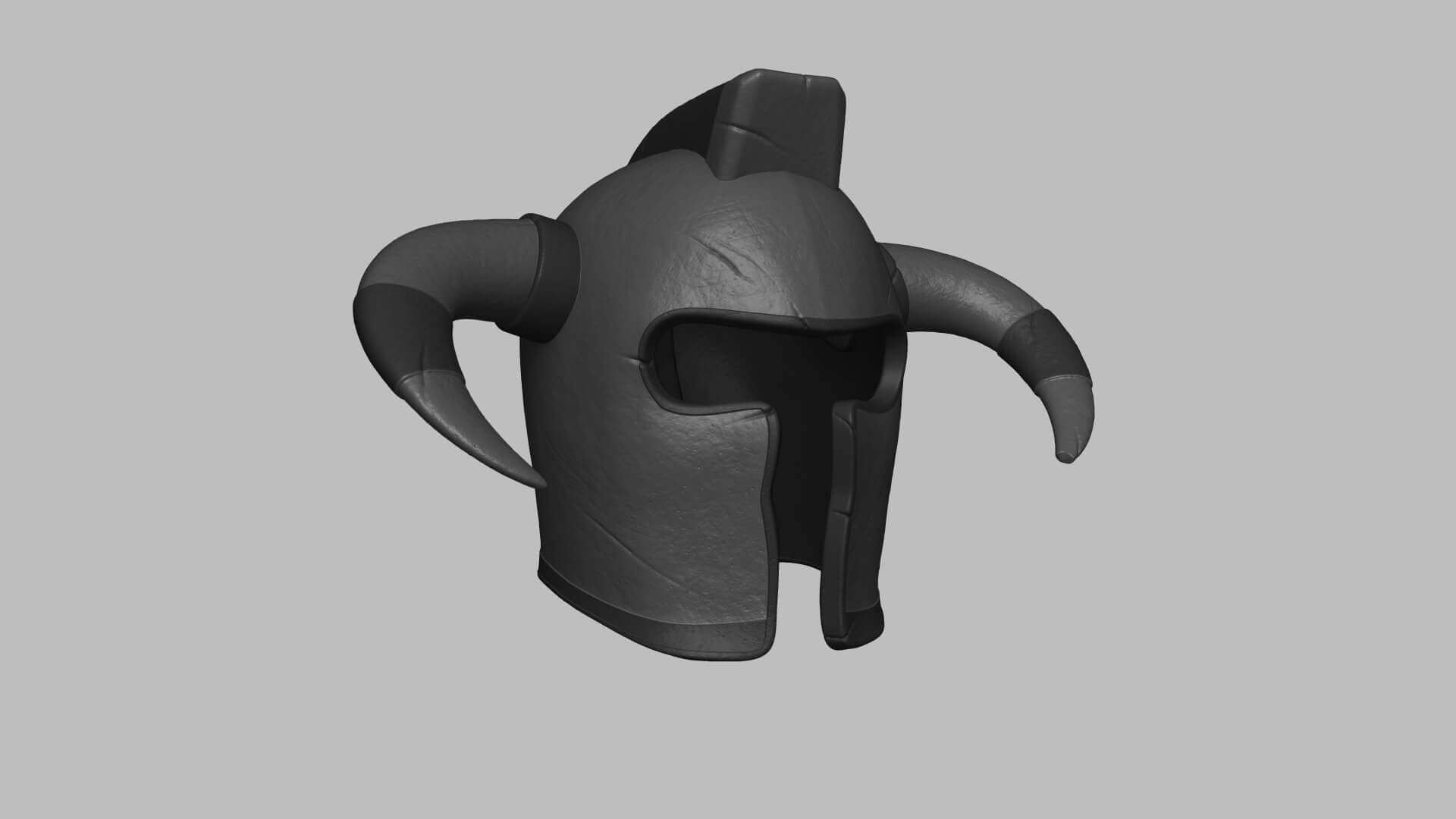 Dark Horned Helmet - 3D Model by gsommer