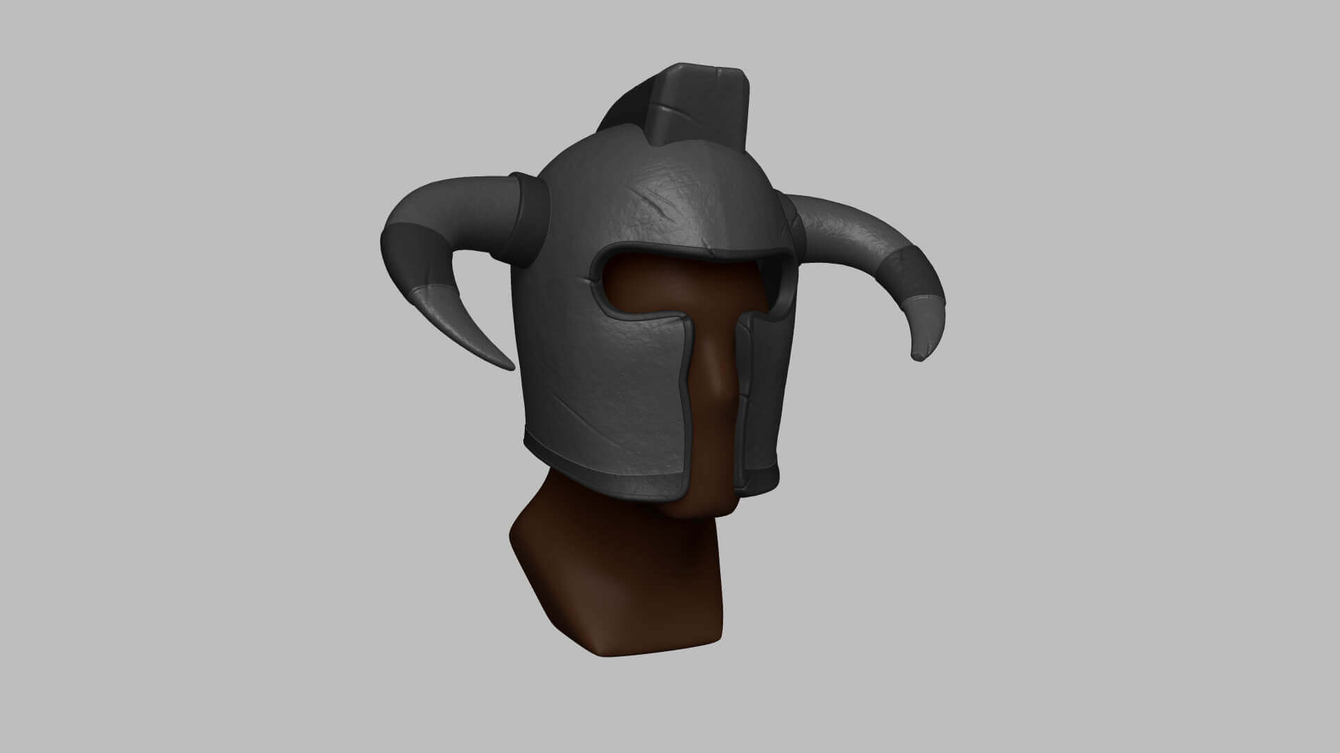 Dark Horned Helmet - 3D Model by gsommer