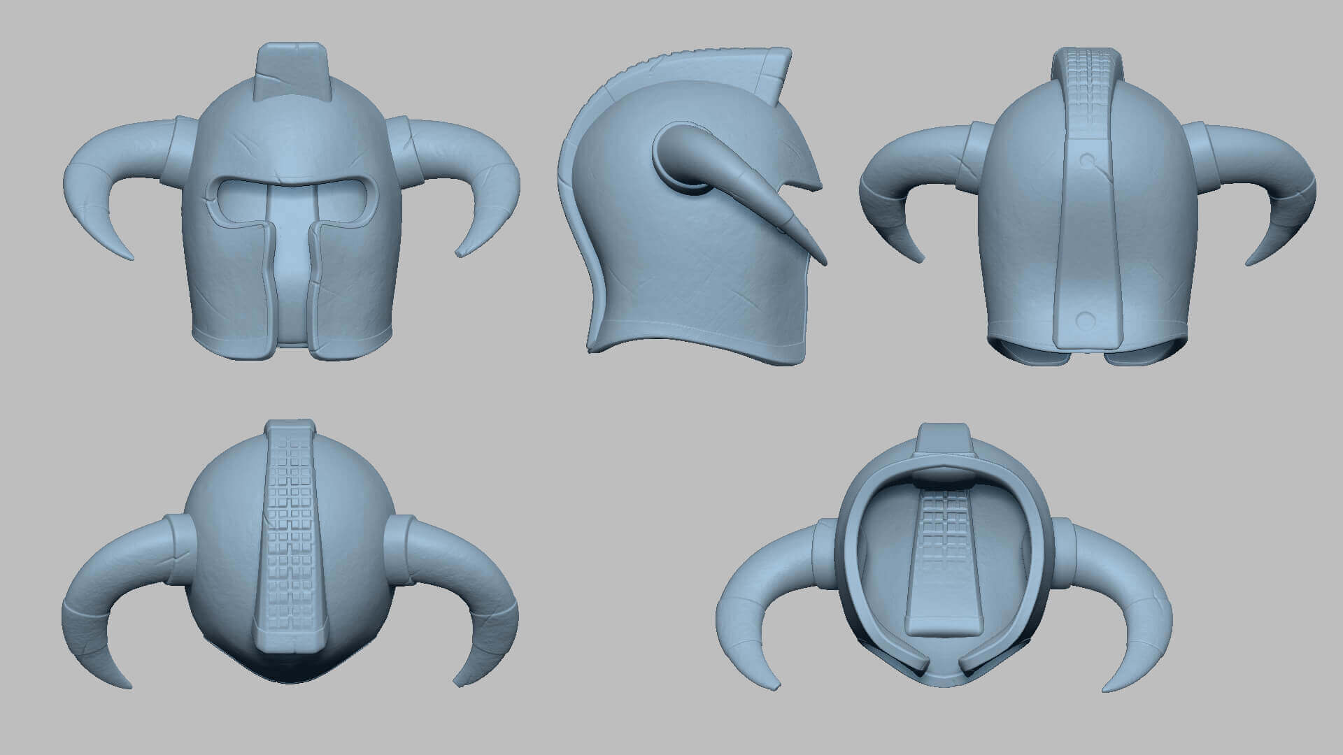 Dark Horned Helmet - 3D Model by gsommer