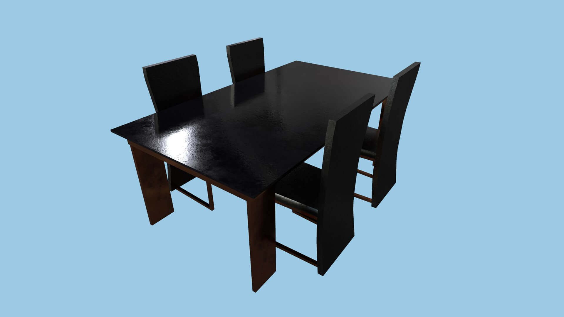3d Dining Table Top View