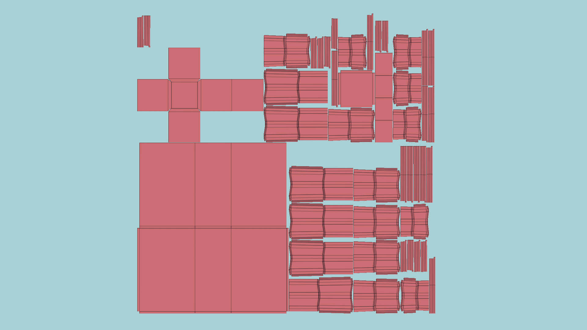 Dining Table 20 - Red Glass 3D Model by gsommer