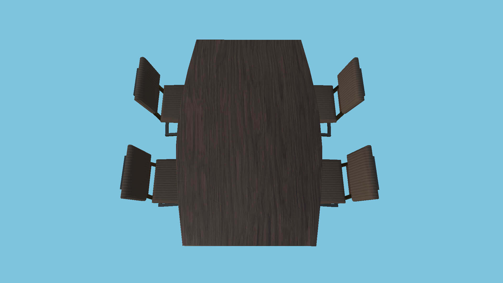 Dining Table 59 - Brown 3D Model by gsommer