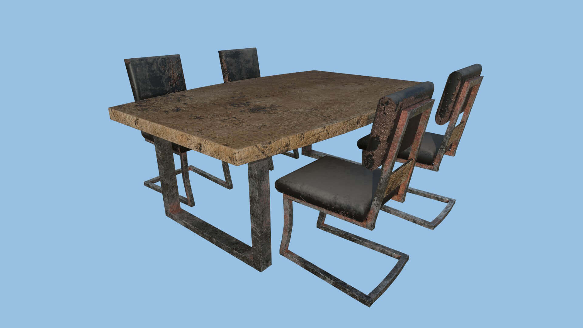 Dining Table 60 - Destroyed 3D Model by gsommer