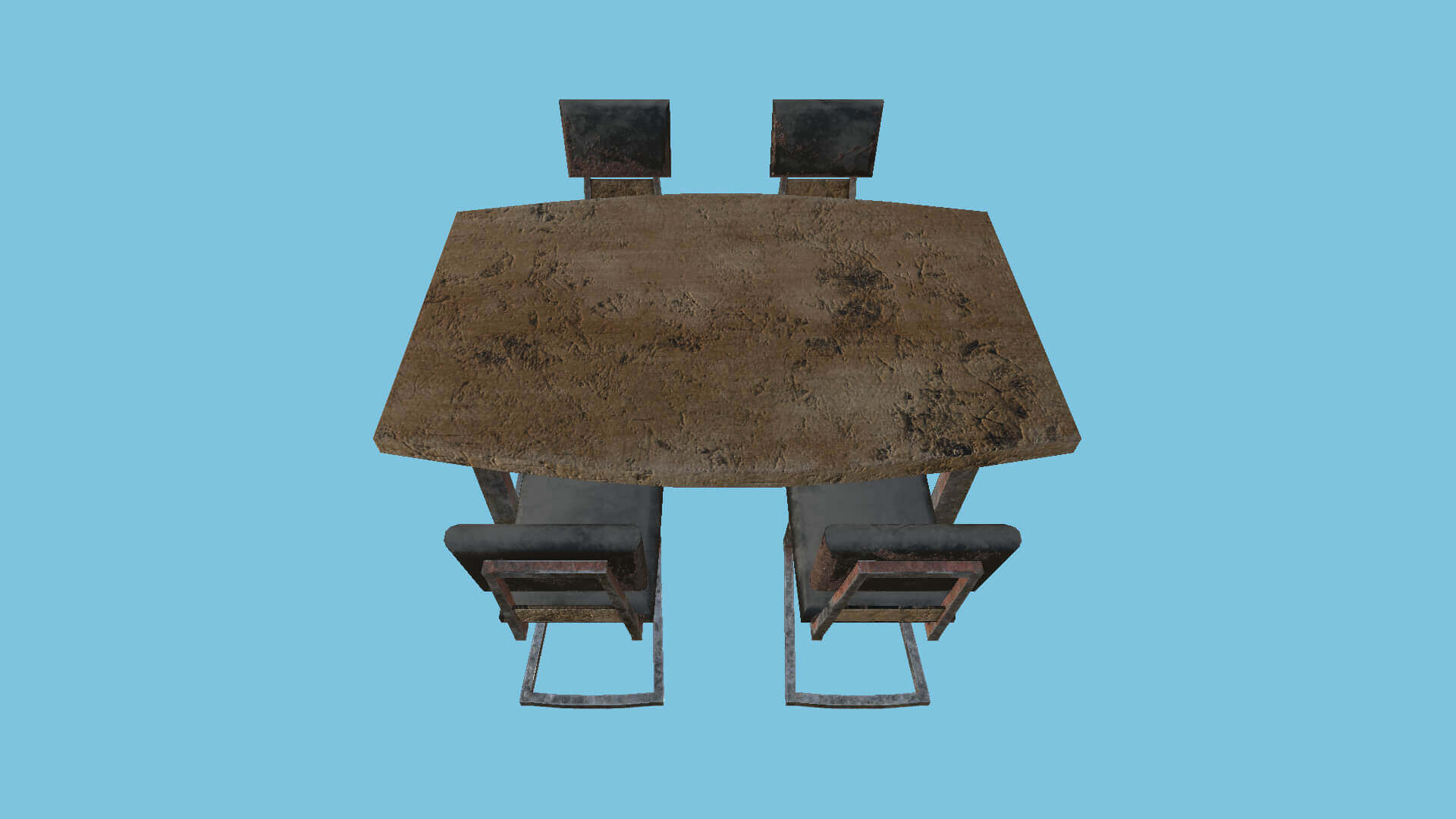 Dining Table 60 - Destroyed 3D Model by gsommer