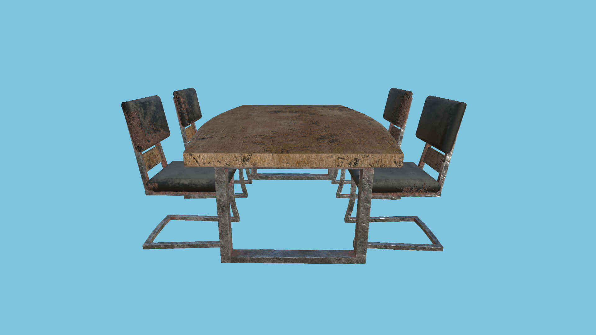 Dining Table 60 - Destroyed 3D Model by gsommer