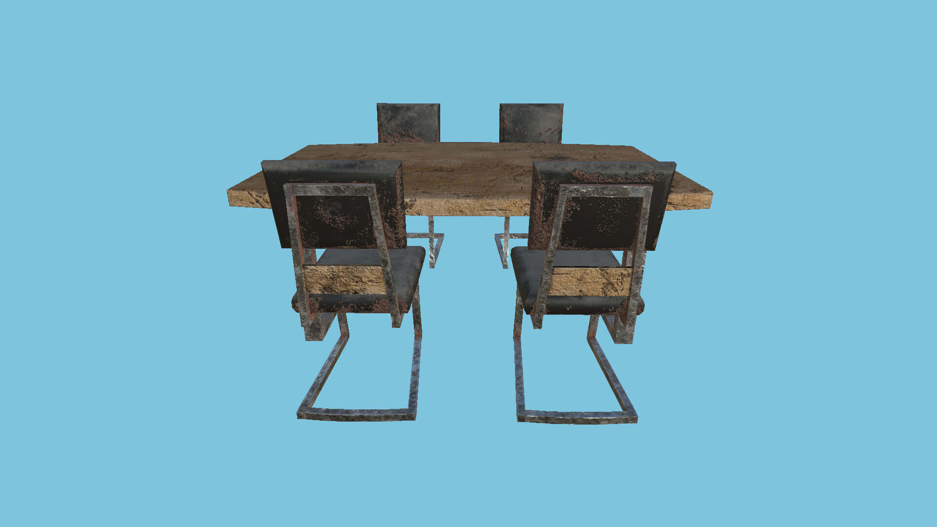 Dining Table 60 - Destroyed 3D Model by gsommer