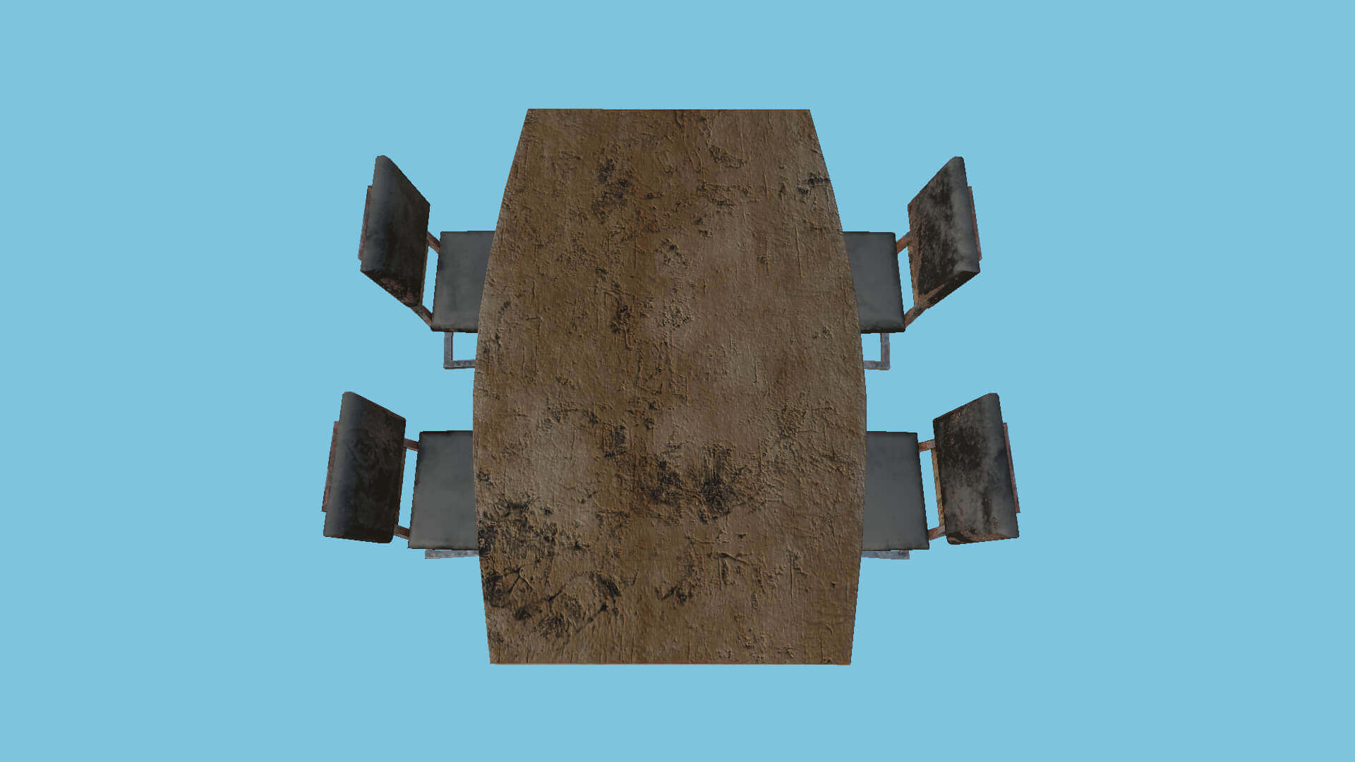 Dining Table 60 - Destroyed 3D Model by gsommer