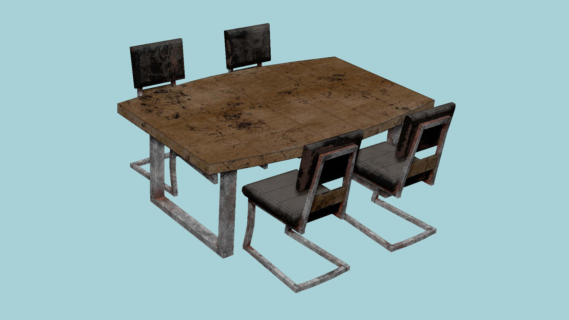 Dining Table 60 - Destroyed 3D Model by gsommer