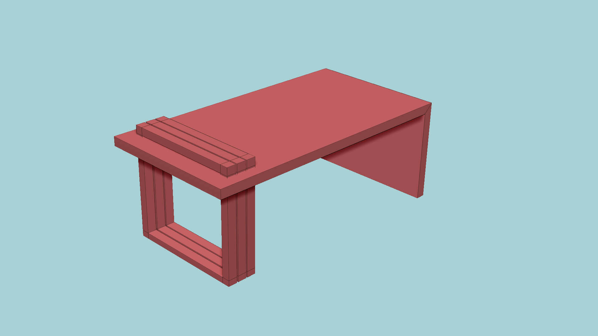 Dining Table 67 - Marble Wood 3D Model by gsommer