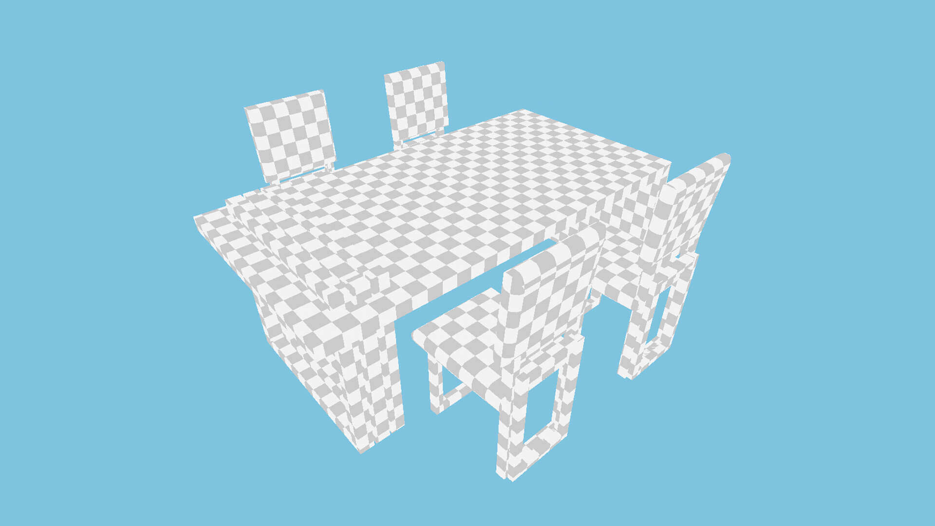 Dining Table 67 - Marble Wood 3D Model by gsommer