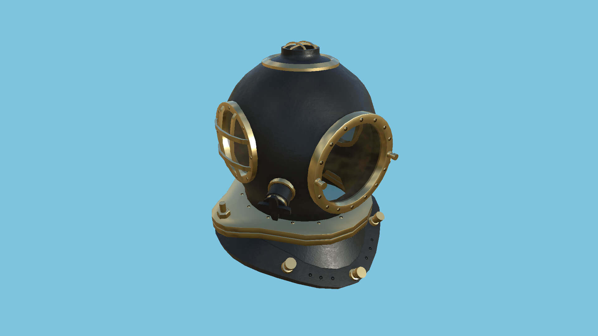 Diving Helmet Model A 08 - Black by gsommer