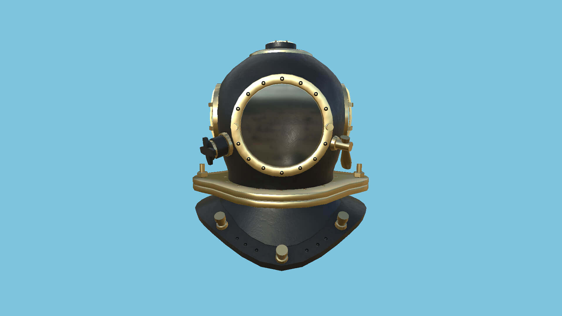 Diving Helmet Model A 08 - Black by gsommer