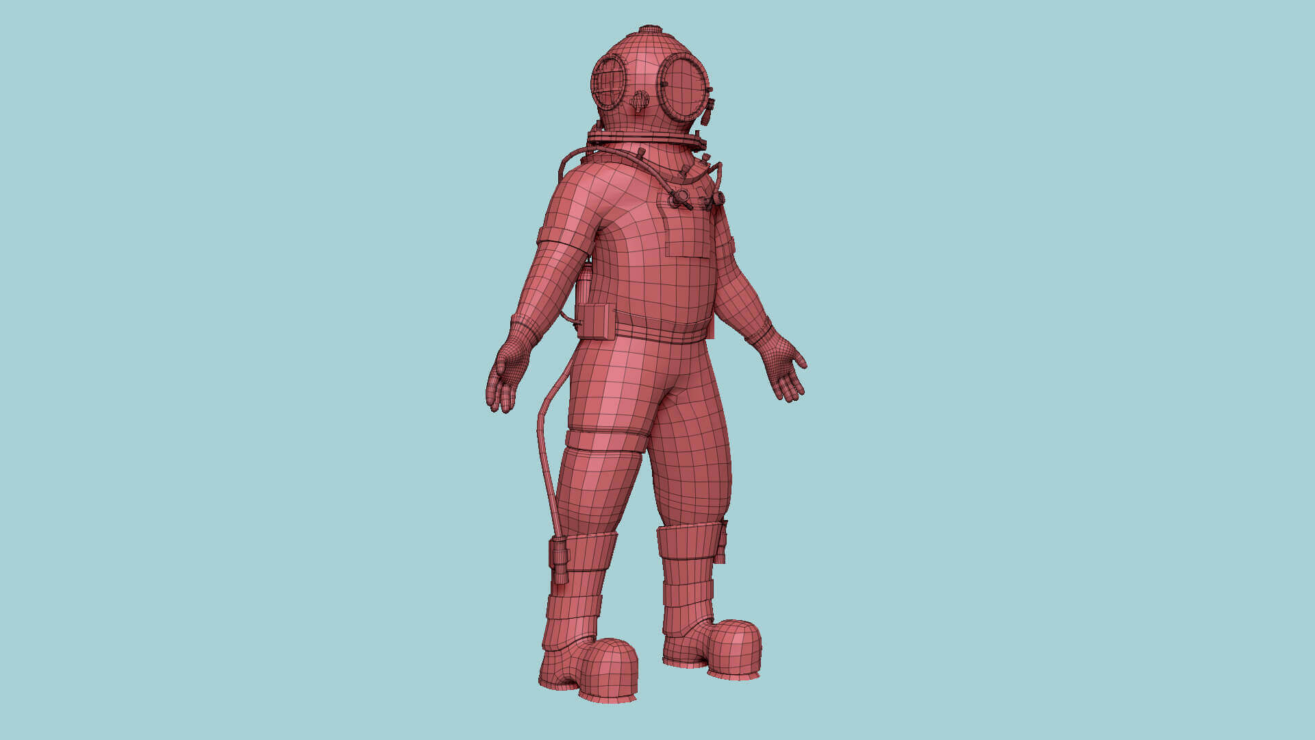 Diving Suit 01 - Bronze 3D Model by gsommer