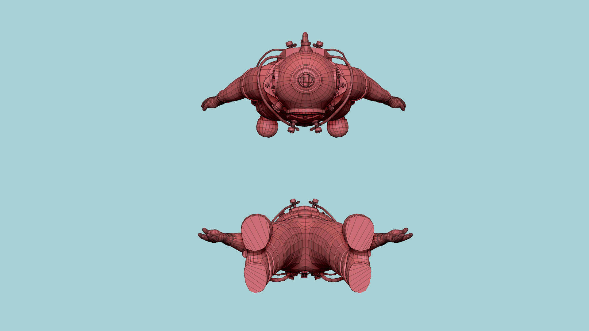 Diving Suit 01 - Bronze 3D Model by gsommer