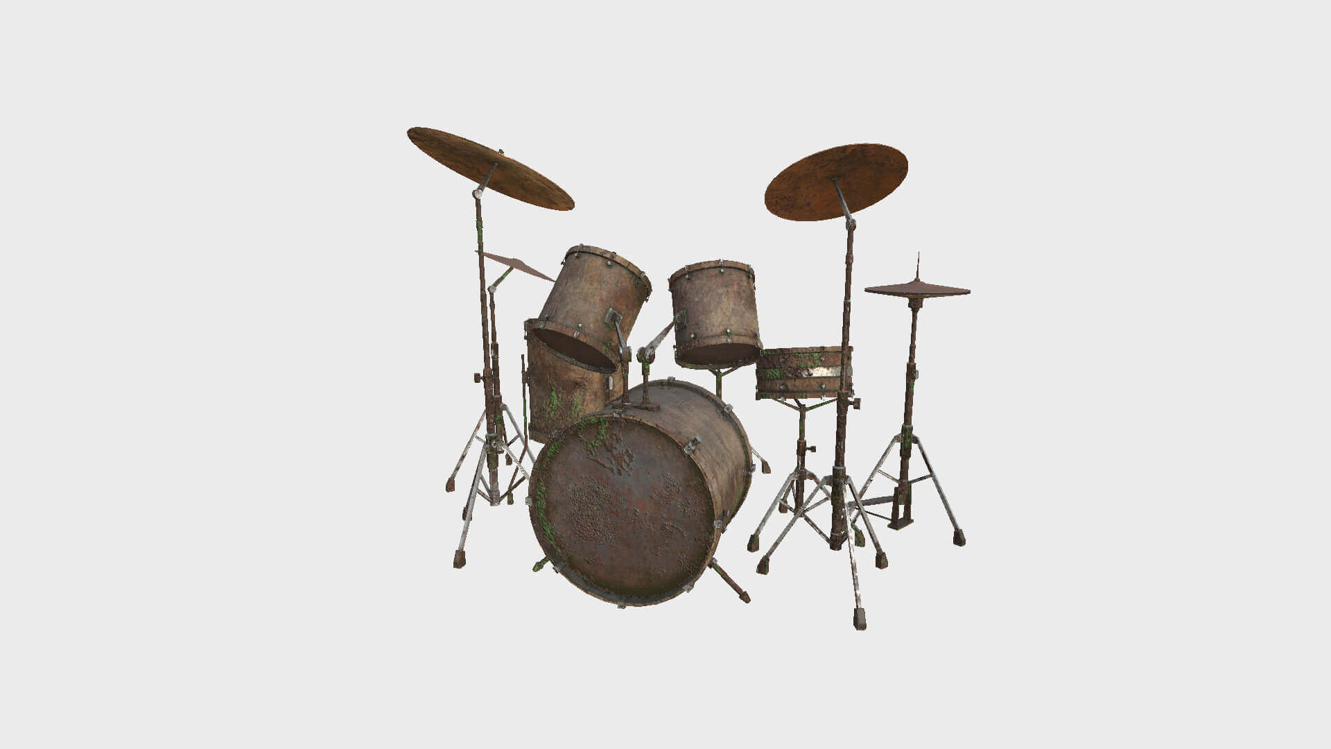 Drums 09 - Destroyed 3D Model by gsommer
