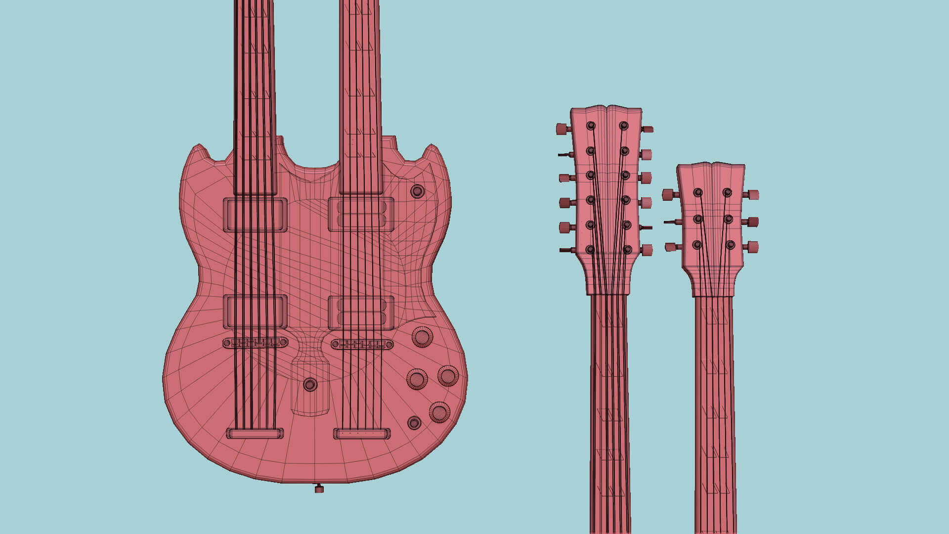 EDS-1275 Electric Guitar 04 - Light 3D Model by gsommer