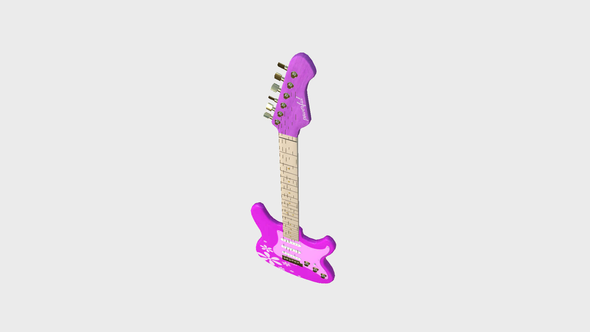 Pink Electric Guitar Clipart