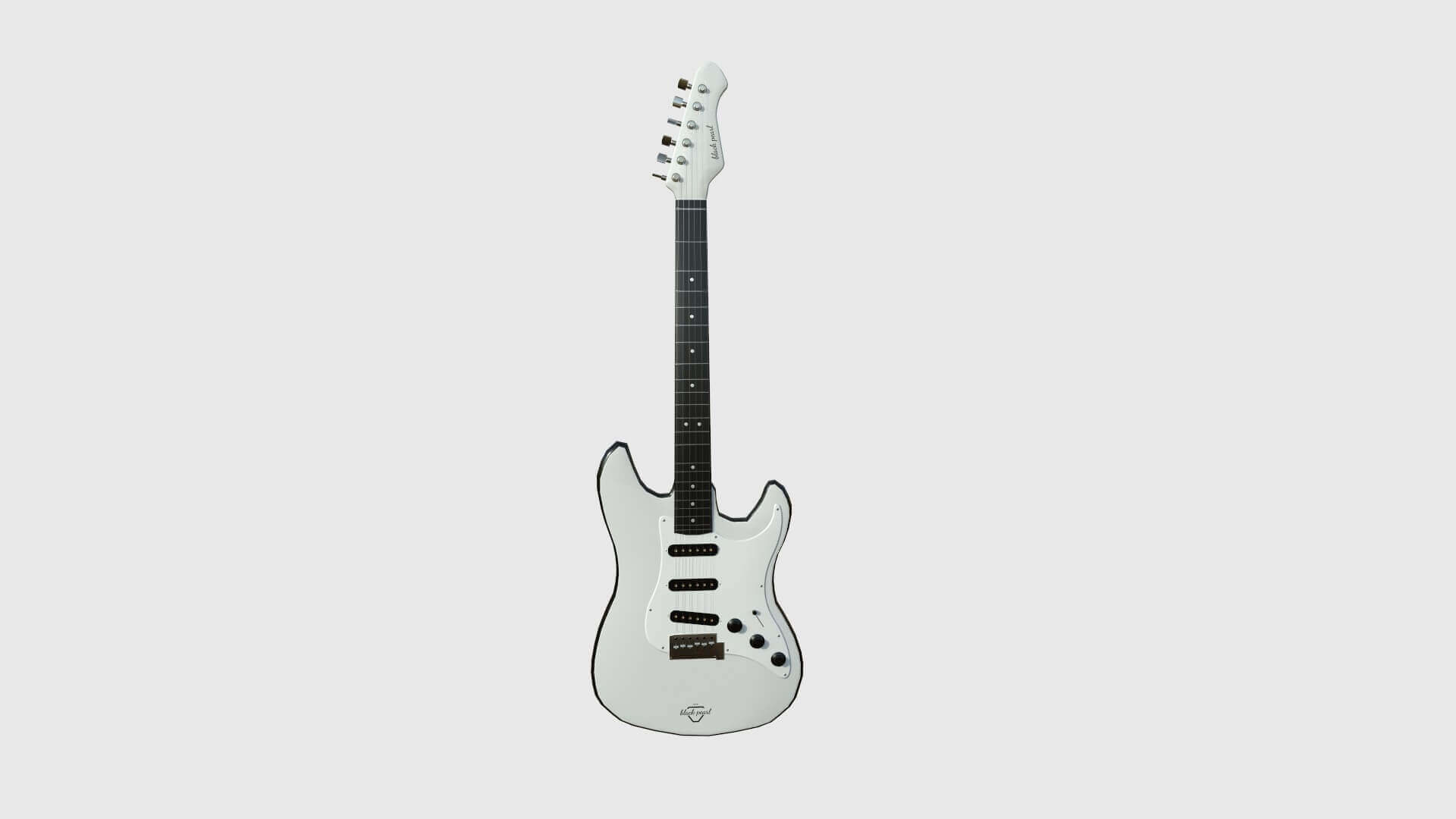 Electric Guitar Model A 06 - White by gsommer
