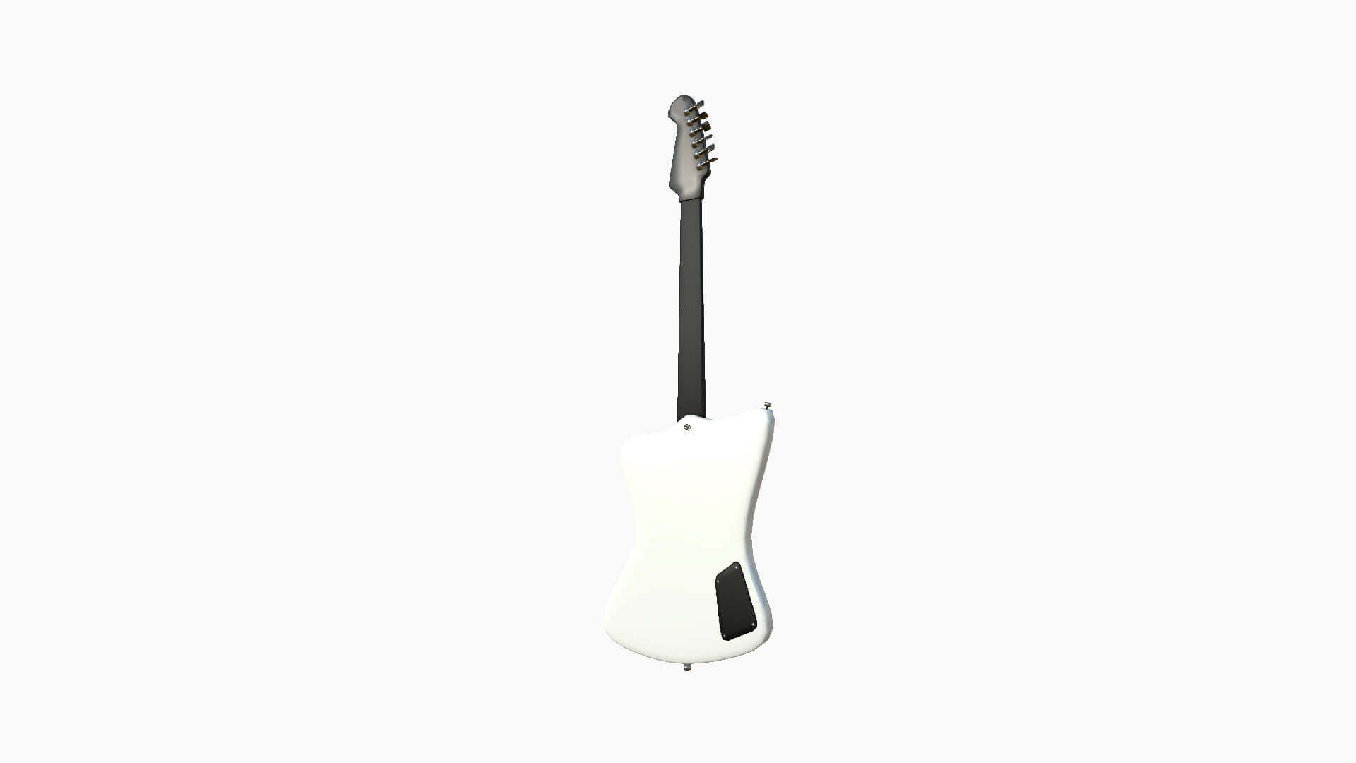 Firebird Electric Guitar 02 - White 3D Model by gsommer