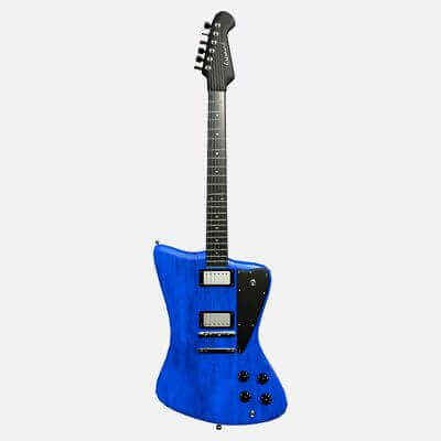 Firebird Electric Guitar 05 - Dark Blue 3D Model by gsommer