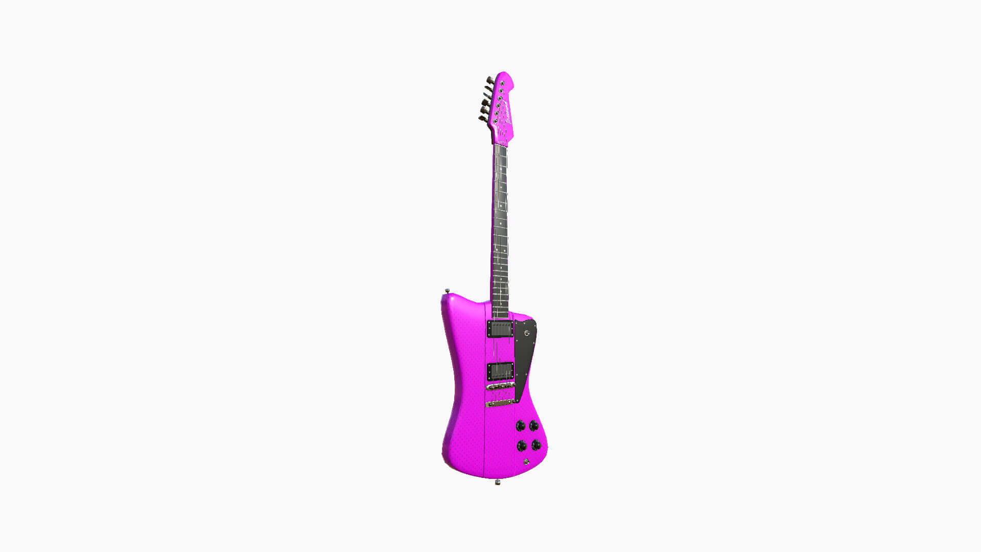 Firebird Electric Guitar 06 - Pink 3D Model by gsommer