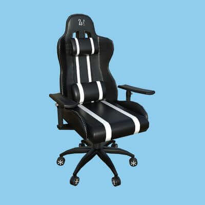 Gamer Chair 06 - Black 3D Model by gsommer