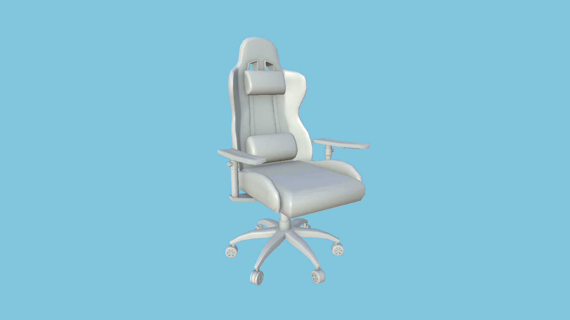 Gamer Chair 03 - Black and Green 3D Model by gsommer