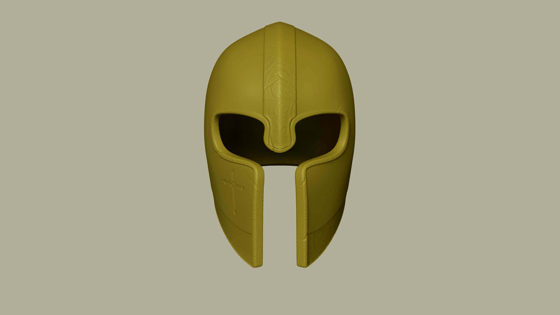 Golden Helmet - 3D Model by gsommer