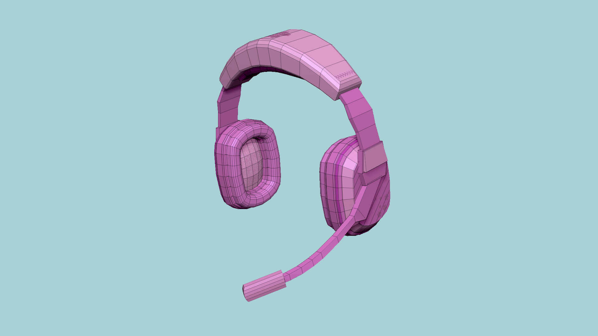 Headset 04 - Pink 3D Model by gsommer