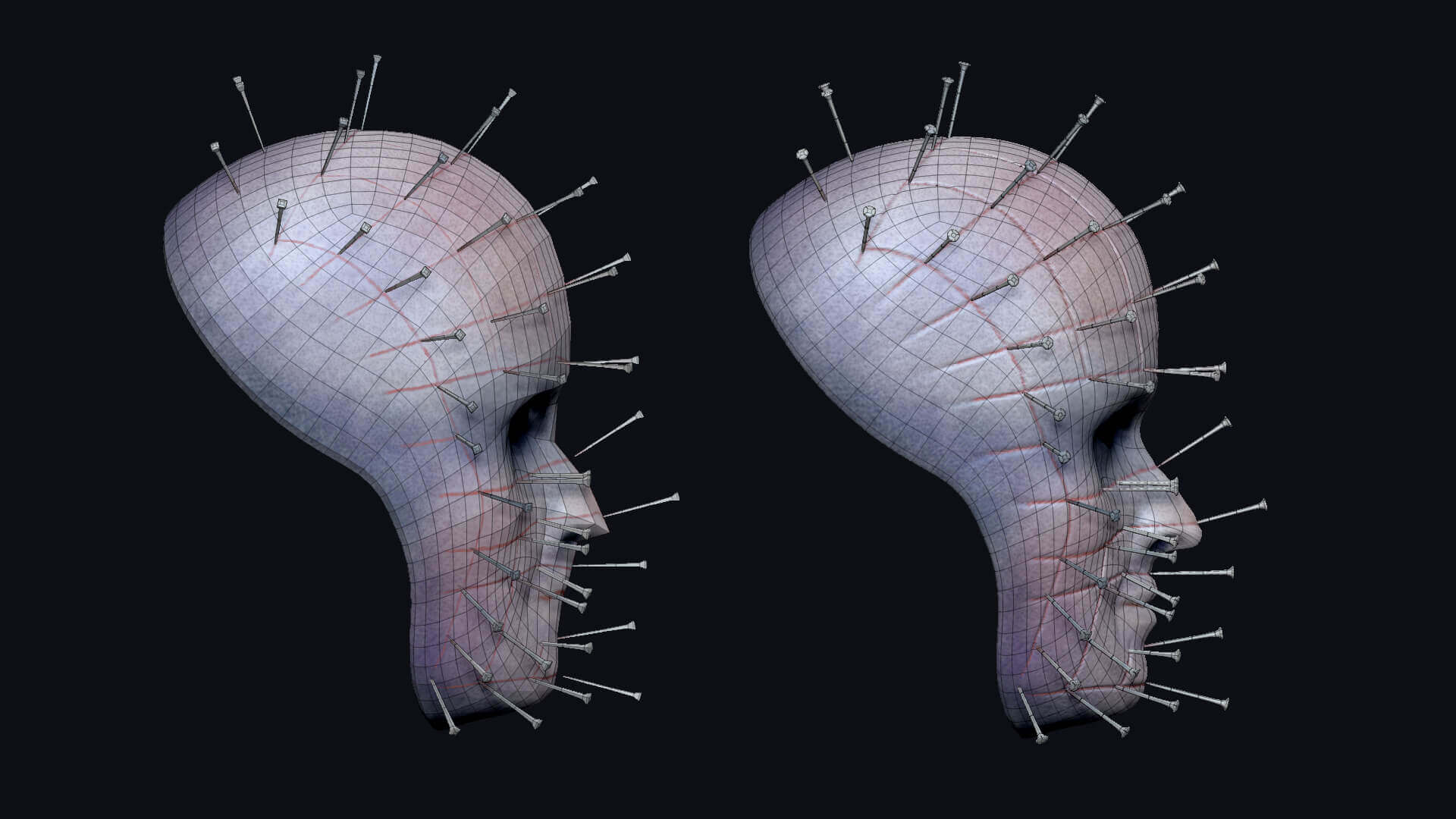 Hellraiser Mask - 3D Model by gsommer
