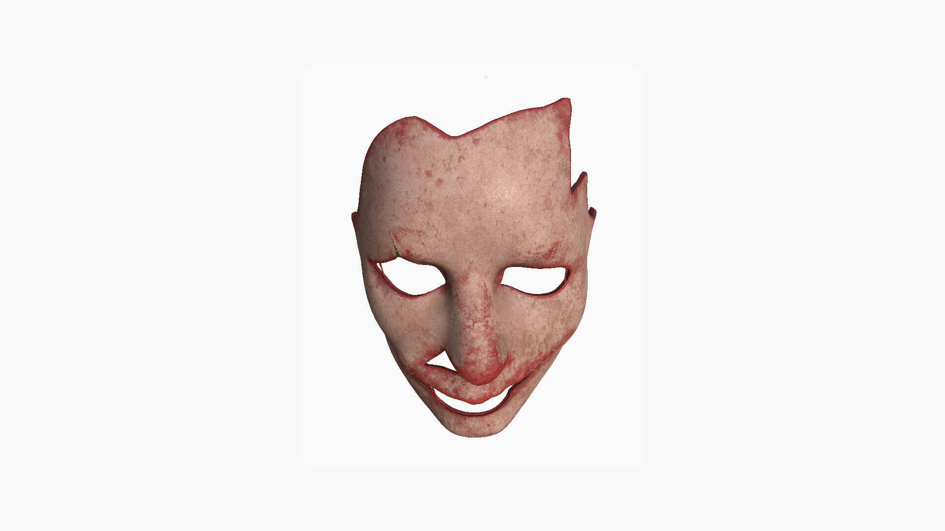 Human Skin Terror Mask 01 - Blood 3D Model by gsommer