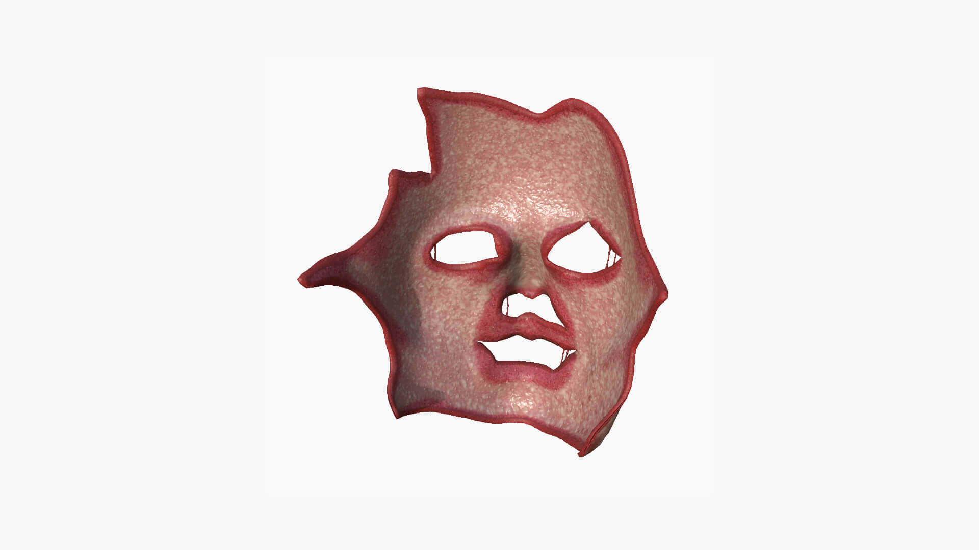 Human Skin Terror Mask 02 - Blood Fingers 3D Model by gsommer