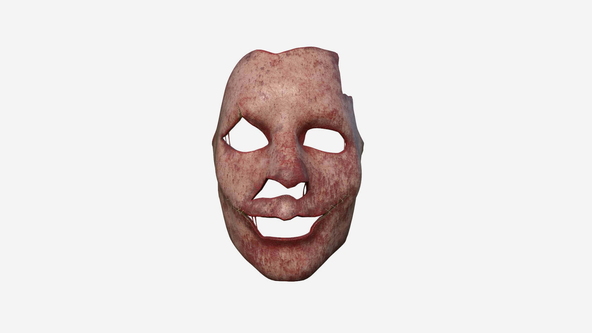 Human Skin Terror Mask 03 - Full Blood 3D Model by gsommer